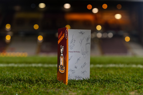 Bradford City Signed Birthday Card | Bradford City