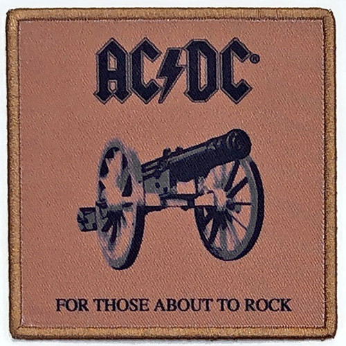 Patch Officiel Thermocollant AC/DC - For Those About To Rock | FRANCE ROCK SHOP