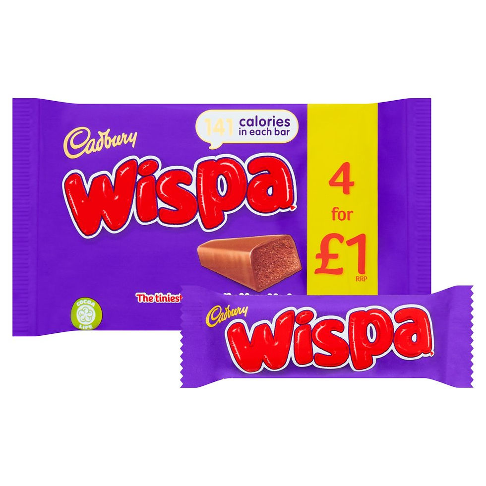 Cadbury Wispa £1 Chocolate Bar 4 Pack 102g | Go Shopping Online