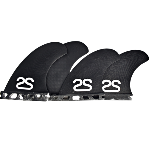 Future compatible quad fins - Dark volan | Surfboards UK Ltd