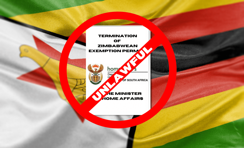 Zimbabwean Exemption Permits decision to terminate unlawful.
