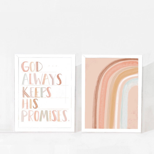 Rainbow Promises Duo Print Set | thepaintedkatie