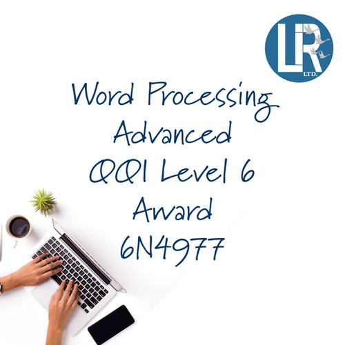 Word Processing Advanced Course - QQI Level 6 - 6N4977 | Lir Business ...