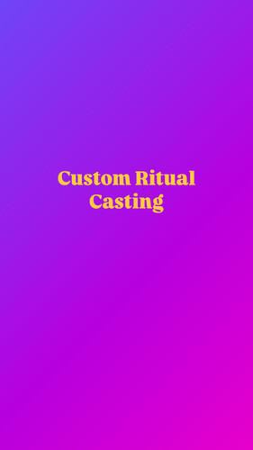 Custom Ritual | My Site