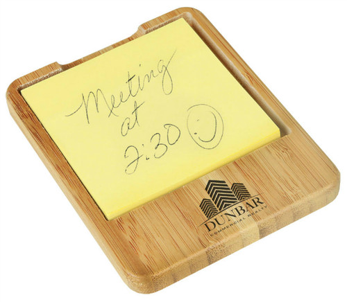 Bamboo Personalized Sticky Note Holder | brando