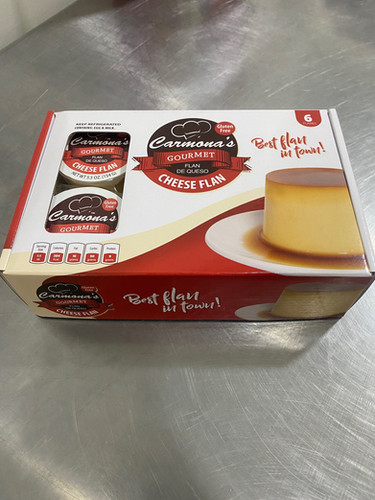 Chesse Flan Box 6 ( Six unit per box) | Carmonas’s Gourmet