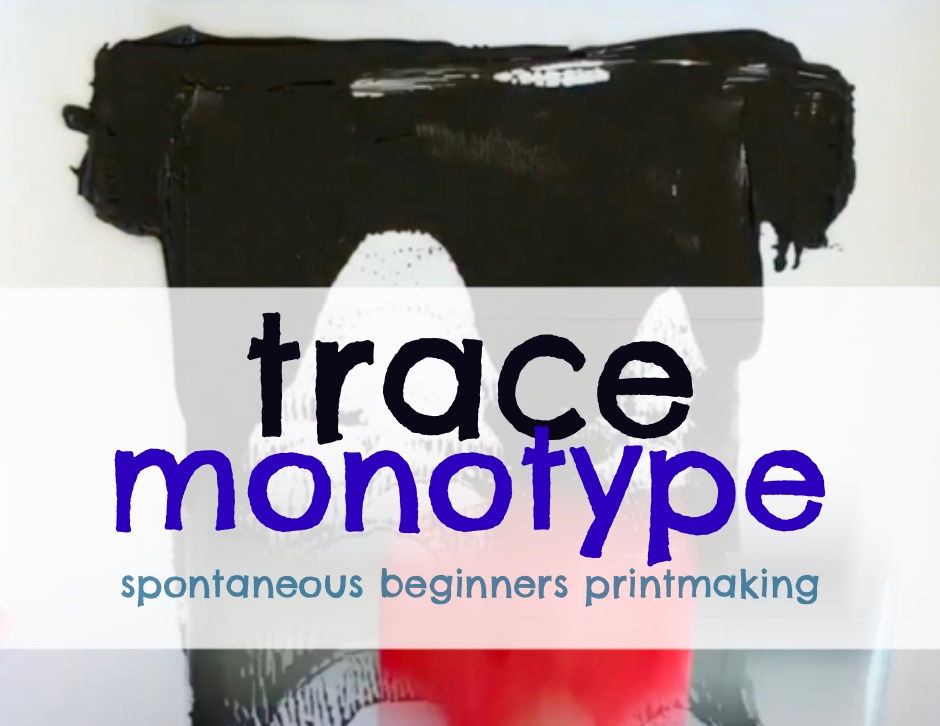 How to make a Trace Monotype Print at Home | Beginners Printmaking