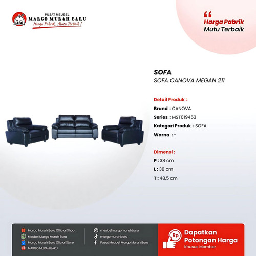 SOFA CANOVA MEGAN | Margo Murah Baru