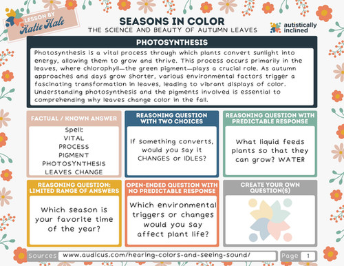 Seasons In Color | AutisticallyInclined