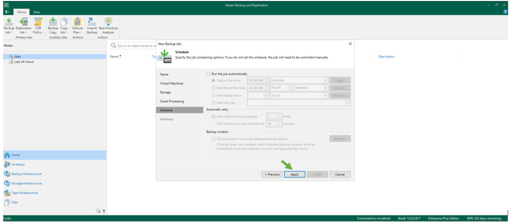 Veeam Backup Job | My Site
