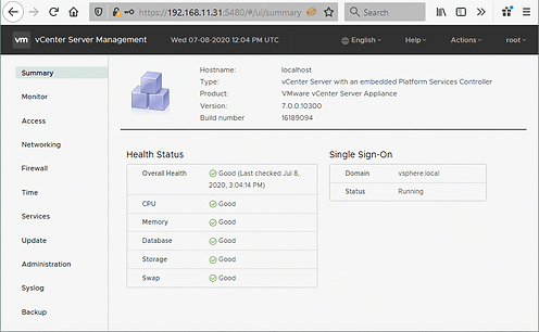 Installation ESXi/vCenter | My Site