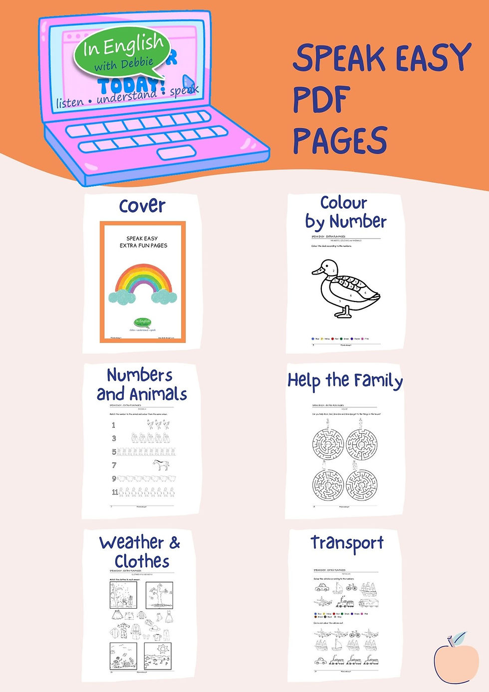 Speak Easy - PDF File - 32 Extra Pages | debbiebanglit