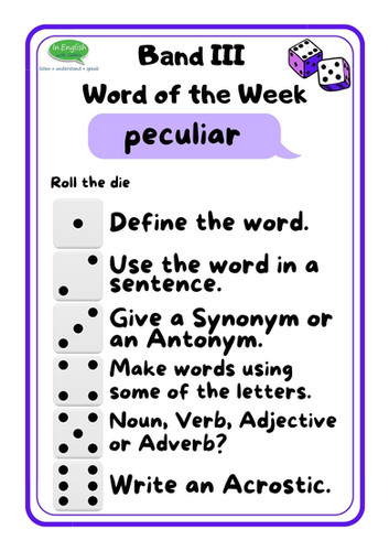Band Vocabulary Activities PDF | debbiebanglit