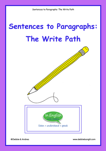 Sentences to Paragraphs - The Write Path - Booklet | debbiebanglit