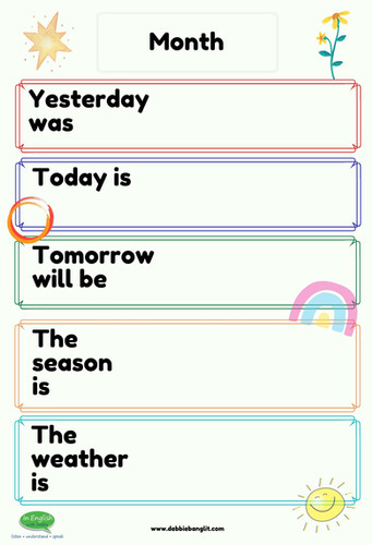 Poster - Days and Months | debbiebanglit