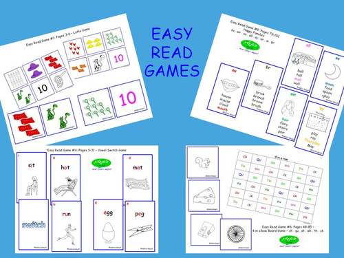 Easy Read - Set of 12 Games | debbiebanglit