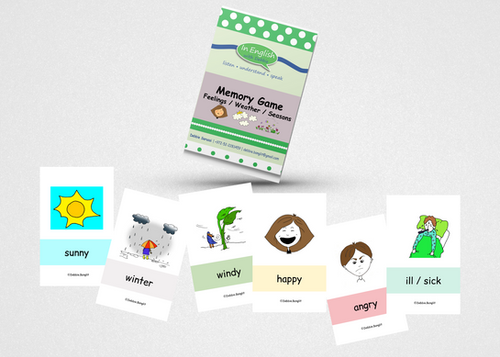 Boxed Game - Memory Game - Weather/Seasons/Feelings | debbiebanglit