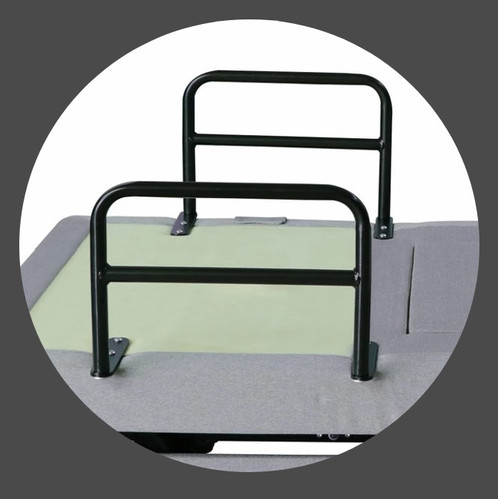 Midnight Black Steel Bed Safety Rails | Bedtime Store