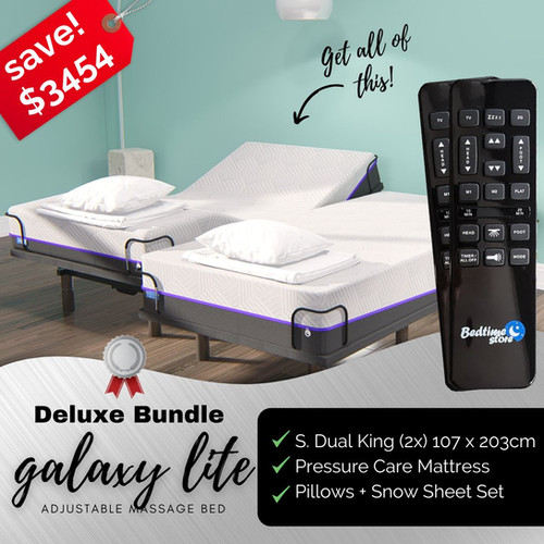 🥈Deluxe Bundle - Super Dual King 2x(107x203cm) | Bedtime Store