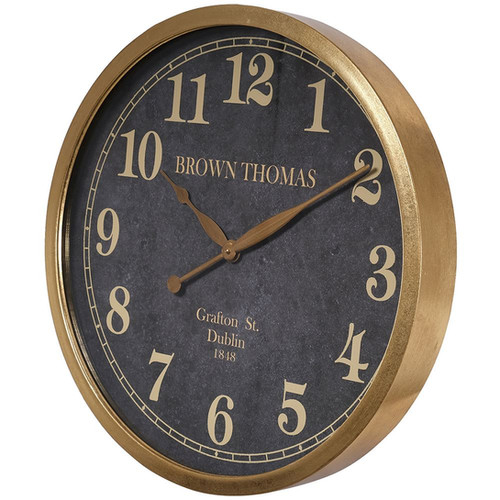 BROWN THOMAS METAL WALL CLOCK 62cm | McGreals Department Store , Edenderry
