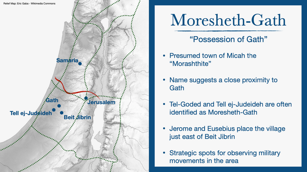 The book of Micah - SBS Teaching January 2020