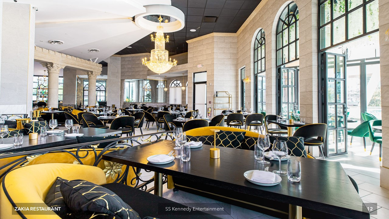 ZAKIA RESTAURANT Available for Filming