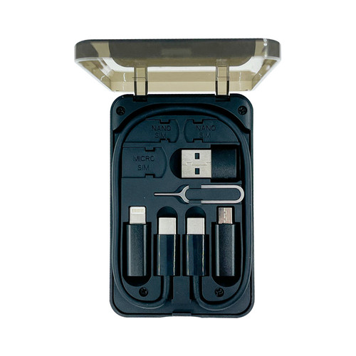 SmartGo Cardall Cables & SIM Holder Travel Kit | Everlong