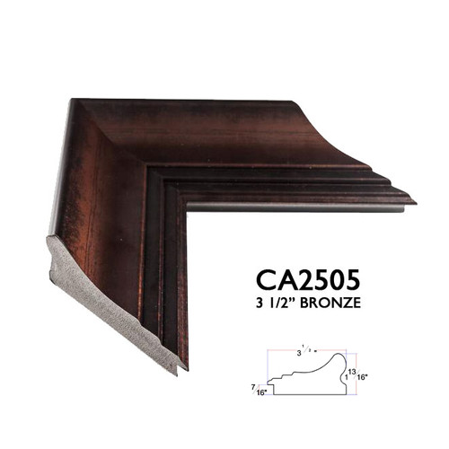 3 1/2" Gold Moulding - CA 2504 - Campo Moulding