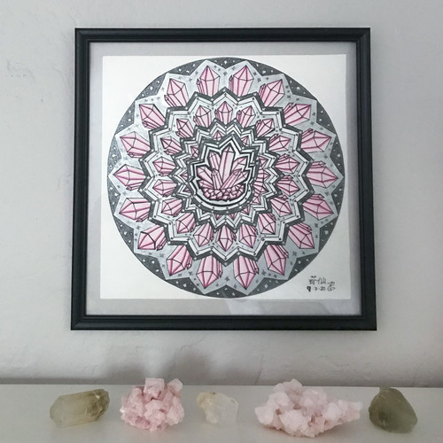 "Crystal" Original Mandala | Mandalas of the Path