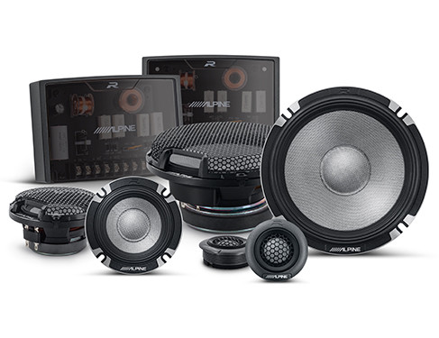Alpine R2-S653 Next-Generation R-Series Pro 3-Way Component Speaker Set ...