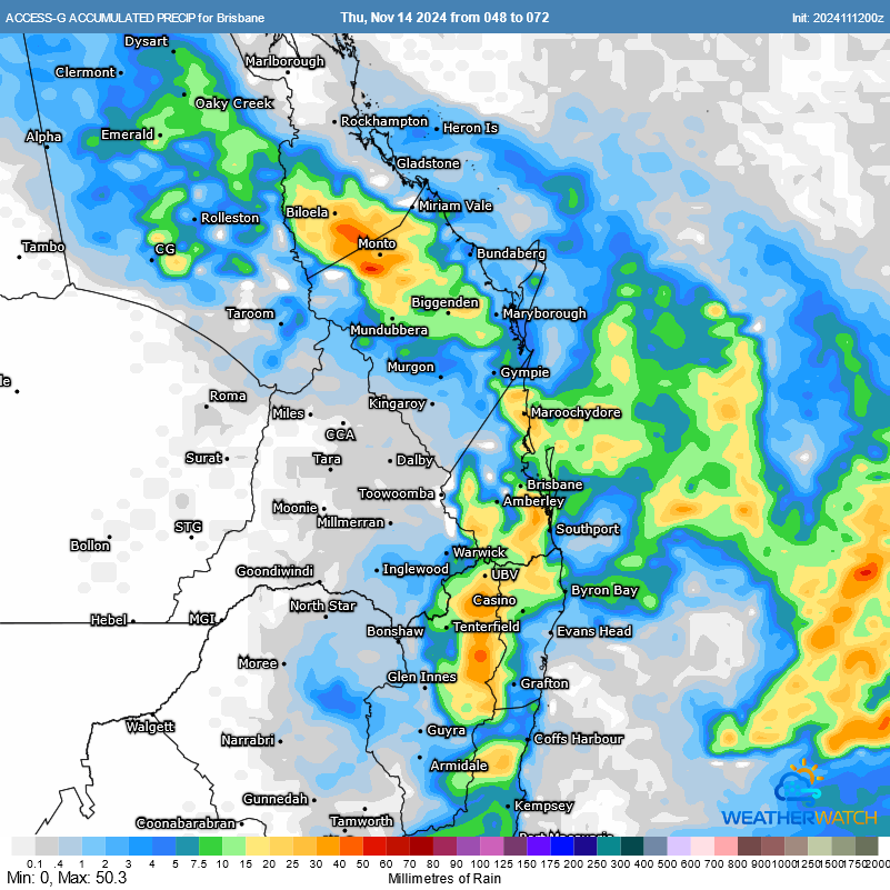 Severe, Potentially Destructive Storms for Brisbane & Southeast Queensland
