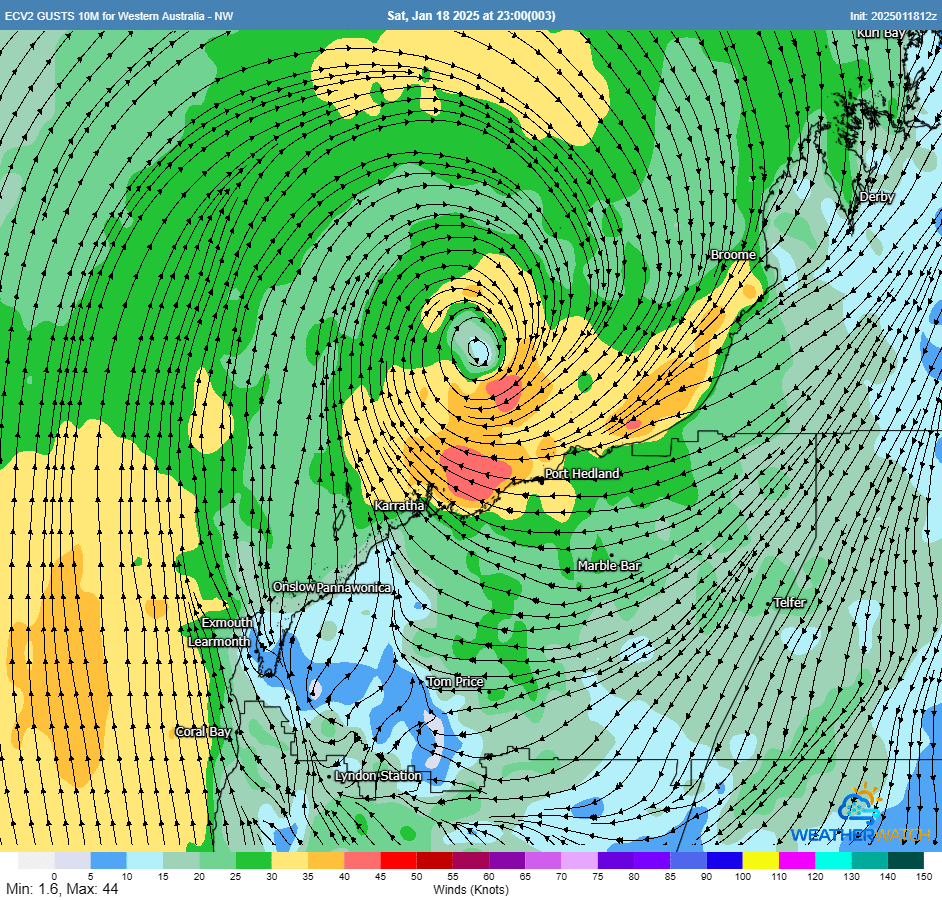 Tropical Cyclone Sean to Skim West Australian Coastline