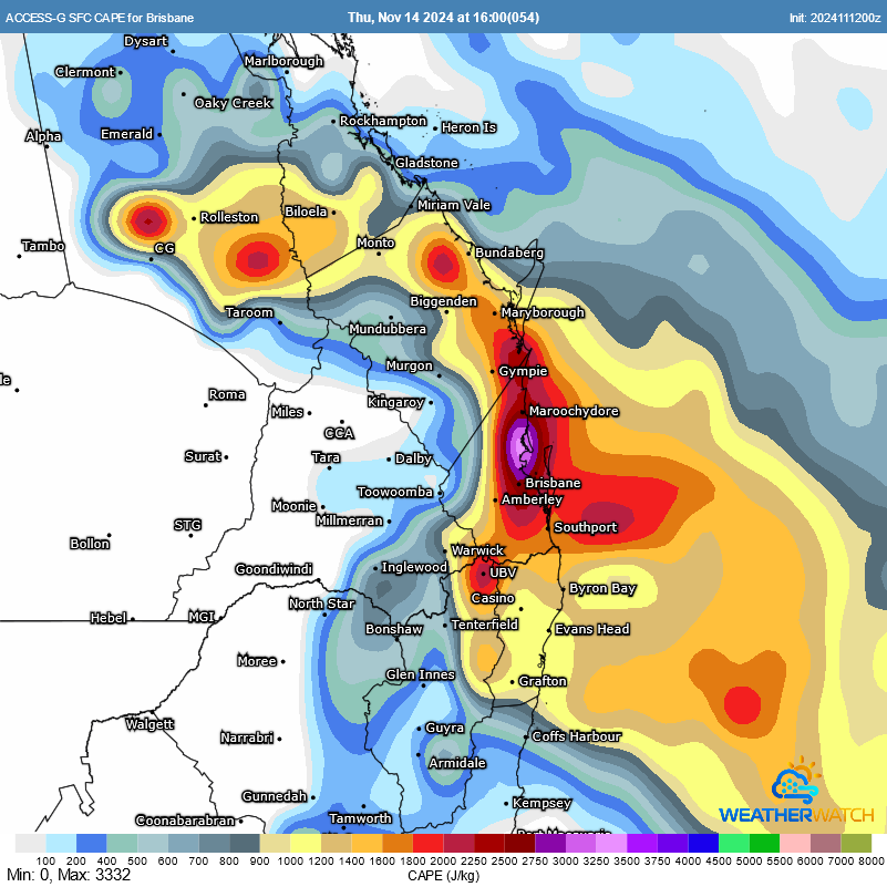 Severe, Potentially Destructive Storms for Brisbane & Southeast Queensland