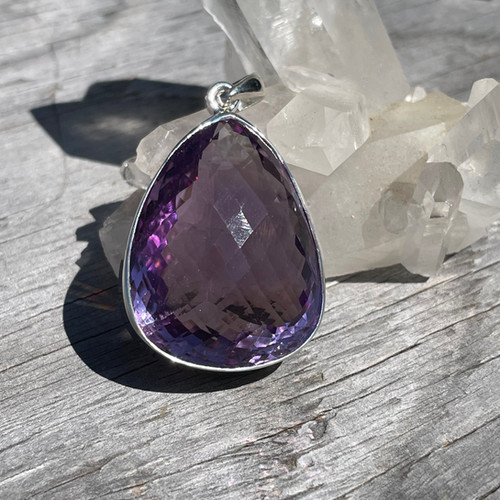 Huge teardrop amethyst | justjewellery