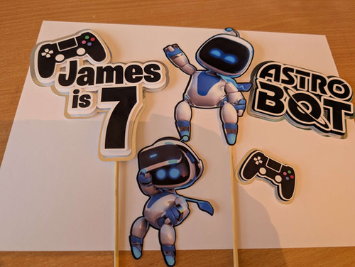 Astrobot card cake toppers | Cork Icing Sheets