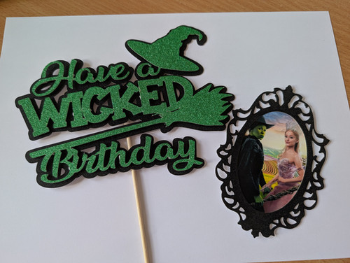 Wicked card cake toppers | Cork Icing Sheets