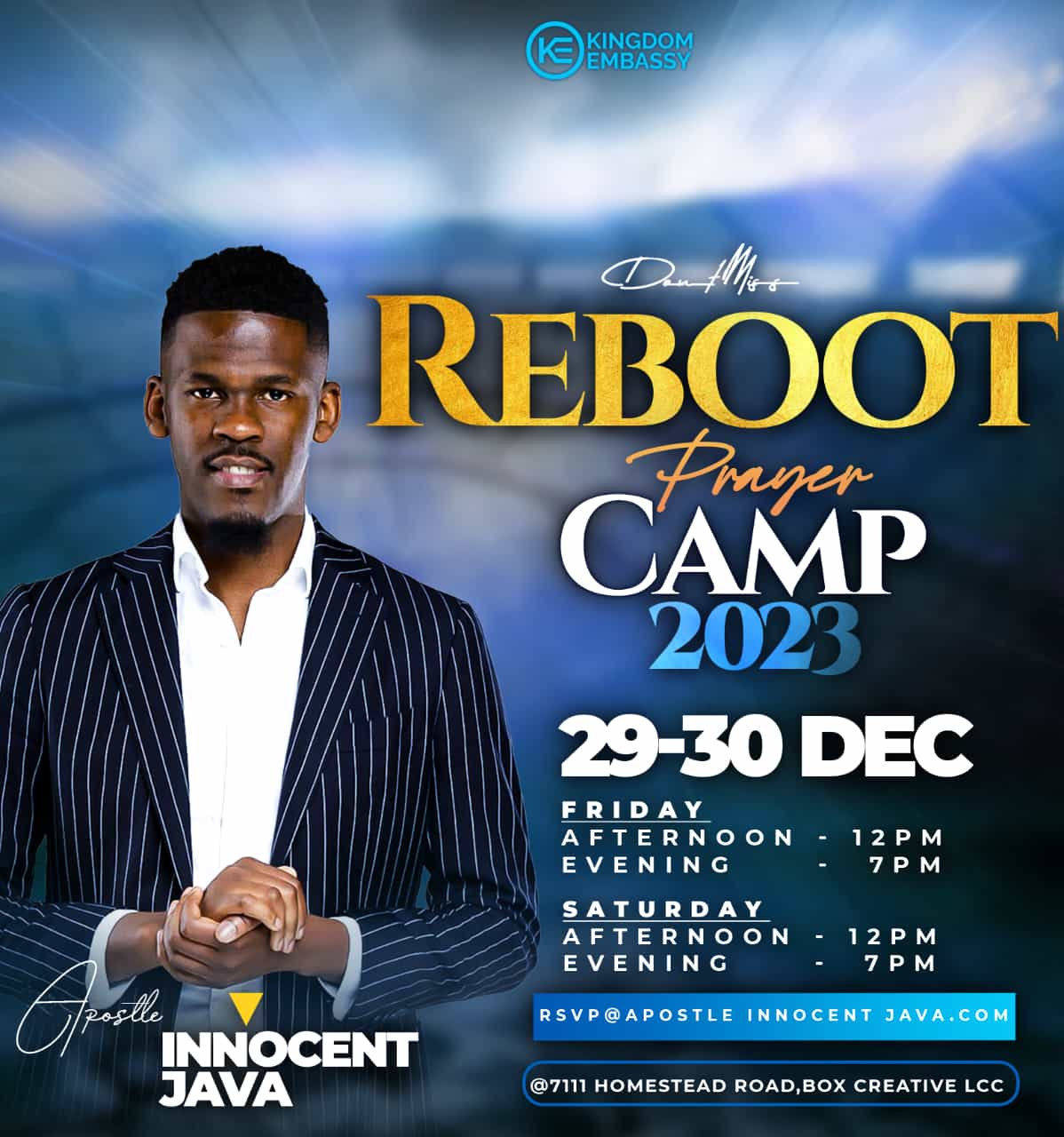 Reboot Prayer Camp With Apostle Innocent Java | A. Innocent Java