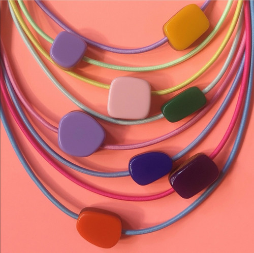 CUSTOM MINI ELASTIC NECKLACE | ambercooper-green