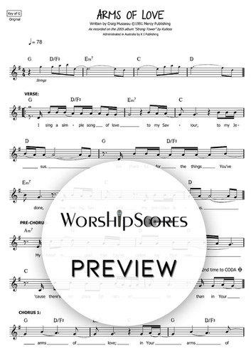 Arms of Love | WorshipScores