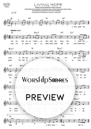Living Hope | Phil Wickham | sheet music