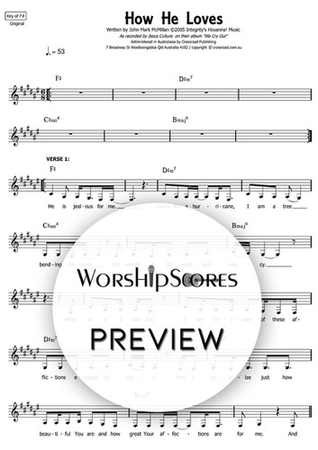 How He Loves | WorshipScores