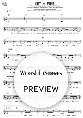 Set a Fire | WorshipScores