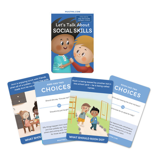 Social Skills Flashcards for Kids | Let's Talk About Social Skills | Muutma