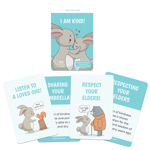 I am Kind! | Acts of Kindness Flashcards for Kids | Muutma