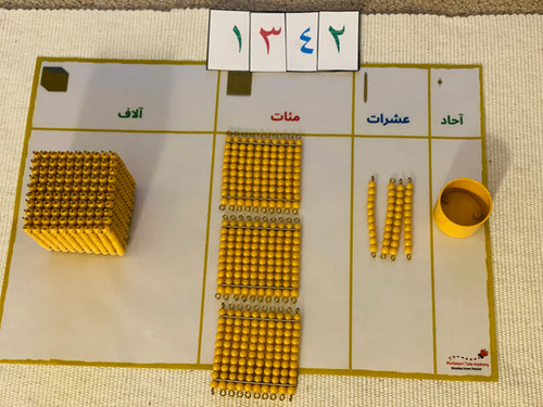 Montessori Arabic Place Value Mat | Montessori Academy