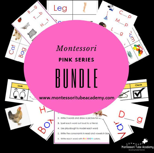 Pink Series (CVC words and short vowels) | Montessori Academy