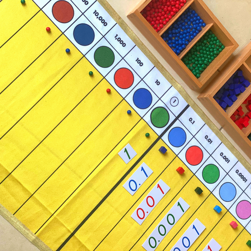 Montessori Fractions Decimal Board Mat | Montessori Academy