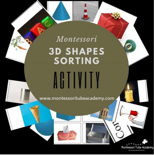 3D Shapes Sorting Activity | Montessori Academy