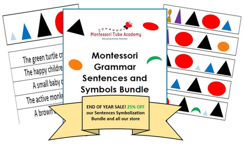 Grammar Sentences Symbolization Bundle | Montessori Academy