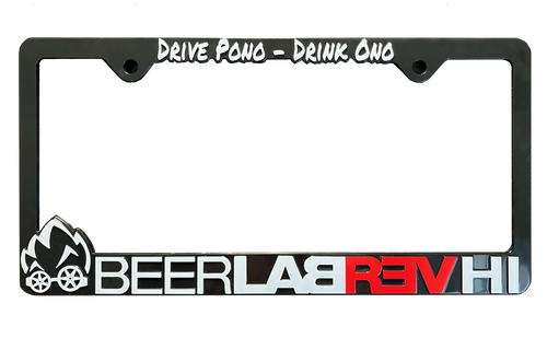 RevHI X Beer Lab HI License Plate Frame | RevHI